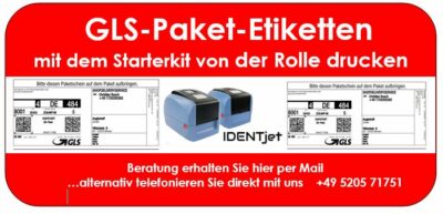 GLS-Etiketten mit dem Starterkit drucken - Drucker-Etikettendrucker.de